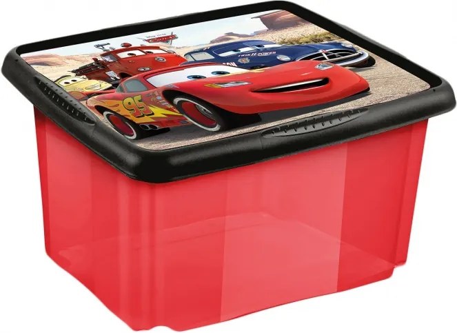 Keeeper Keeeper Box na hračky Cars  45 l - červený