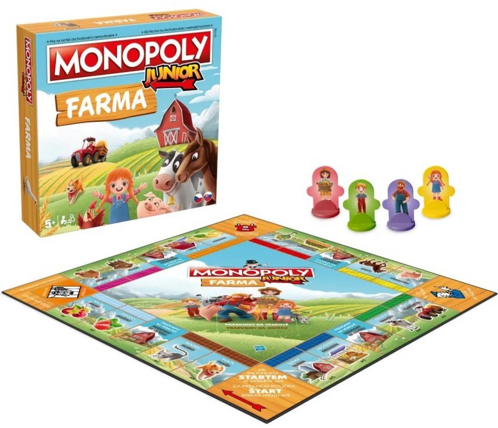 HASBRO Desková hra MONOPOLY Junior Farma CZ wm04483