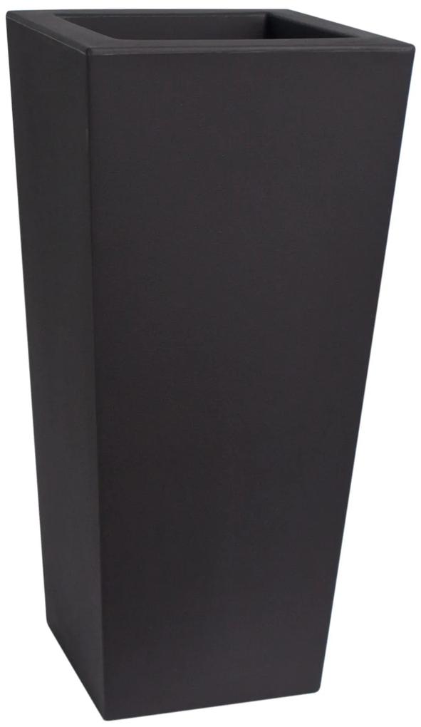 Plust - Designový květináč KIAM pot, 35 x 35 cm - černý