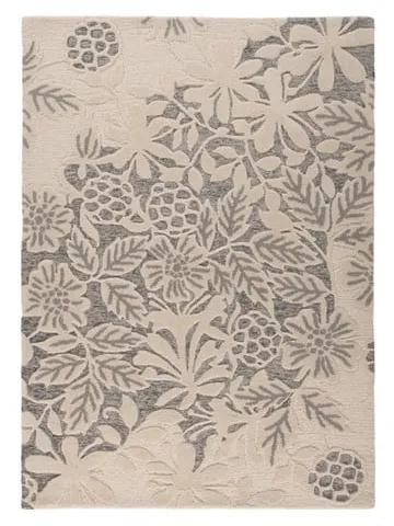 Šedý vlněný koberec Flair Rugs Loxley, 120 x 170 cm