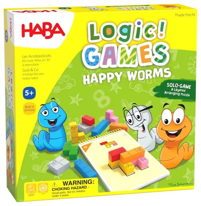 HABA Logic! Games Happy Worms - Logická hra pro děti od 5 let