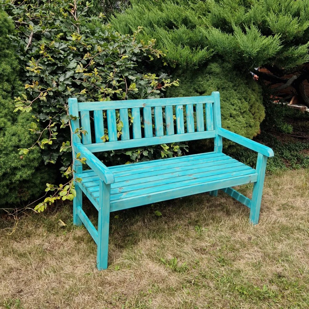 Zahradní lavice RADOST 120x50x45/90 - různé barvy