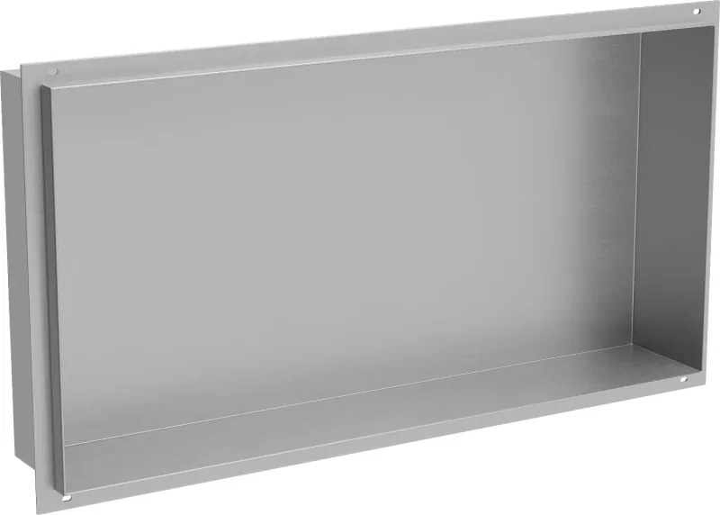 Mexen X-Wall-NR výklenková police bez lemu 60 x 30 cm, inox - 1911603010