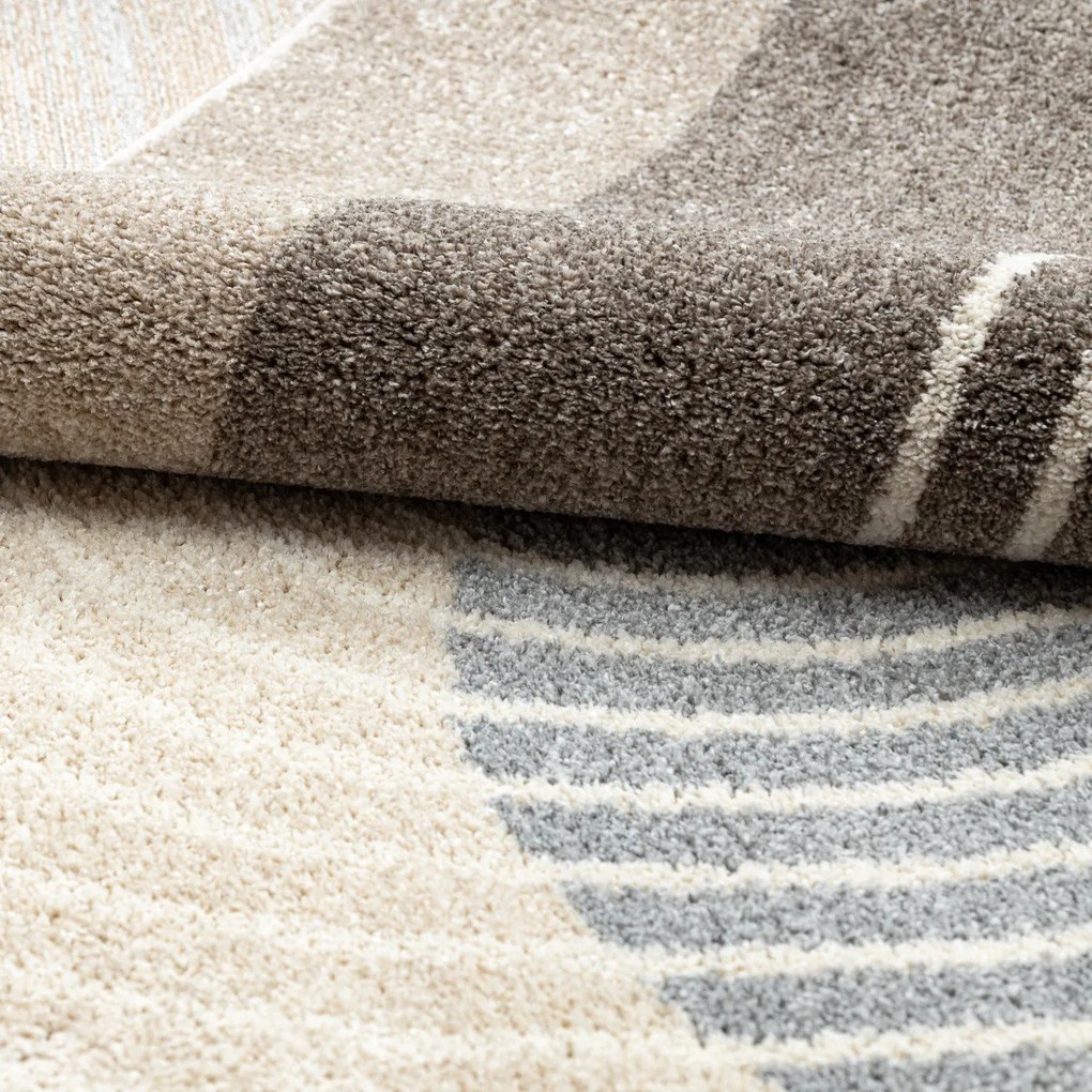 Dywany Łuszczów, Kusový koberec Fusion 0810 beige/brown, 200x290, vícebarevná, kancelář