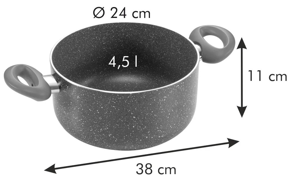 TESCOMA Kastrol MANICO ROSSO ø 24 cm, 4,5 l