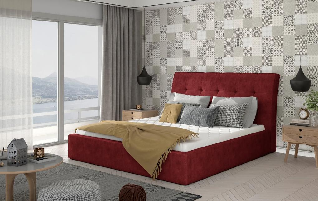 Eltap Čalouněná postel Inge Materiál a barva potahu: Soft 33 - béžová, Rozměry (cm): 140x200