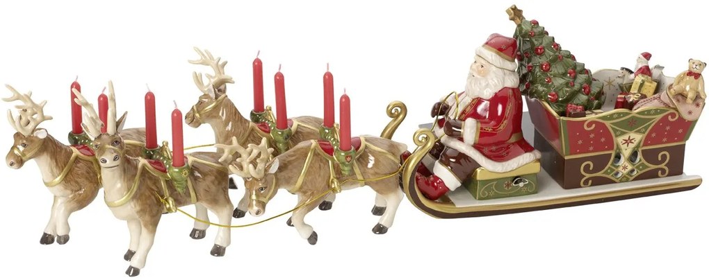 Villeroy & Boch Christmas Toys Memory hrací skříňka Santa na saních 14-8602-6500