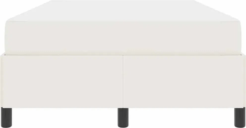 Rám postele s matrací Krémová 120 x 190 cm textil 3399112