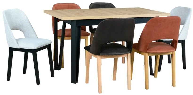 Drewmix Jídelní židle MONTI 2 dřevo: grafit, potahový materiál: látka