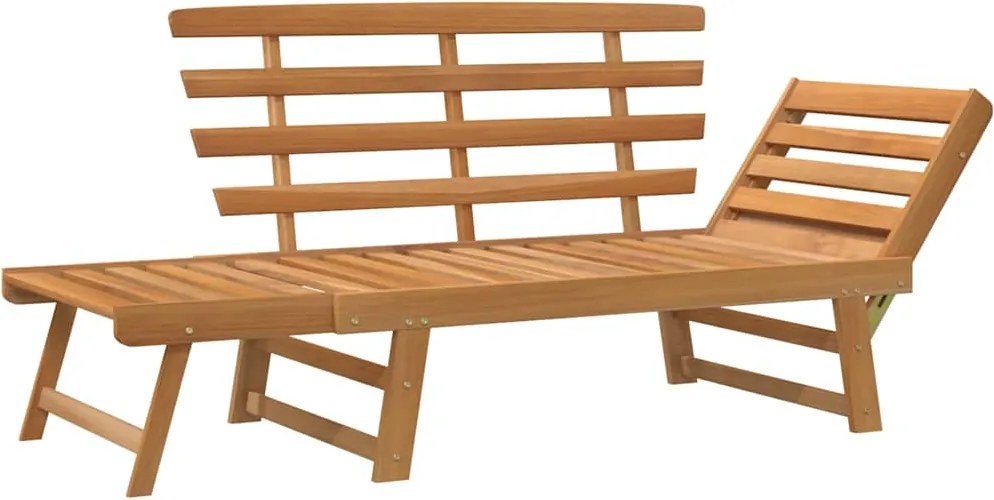 Zahradní lavice 2 v 1 190 cm masivní akácie 316471