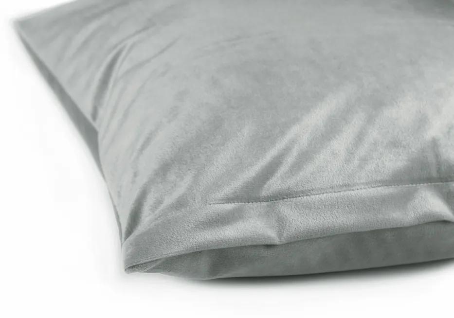 Biante Sametový povlak na polštář SV-029 Cementově šedý 35 x 45 cm