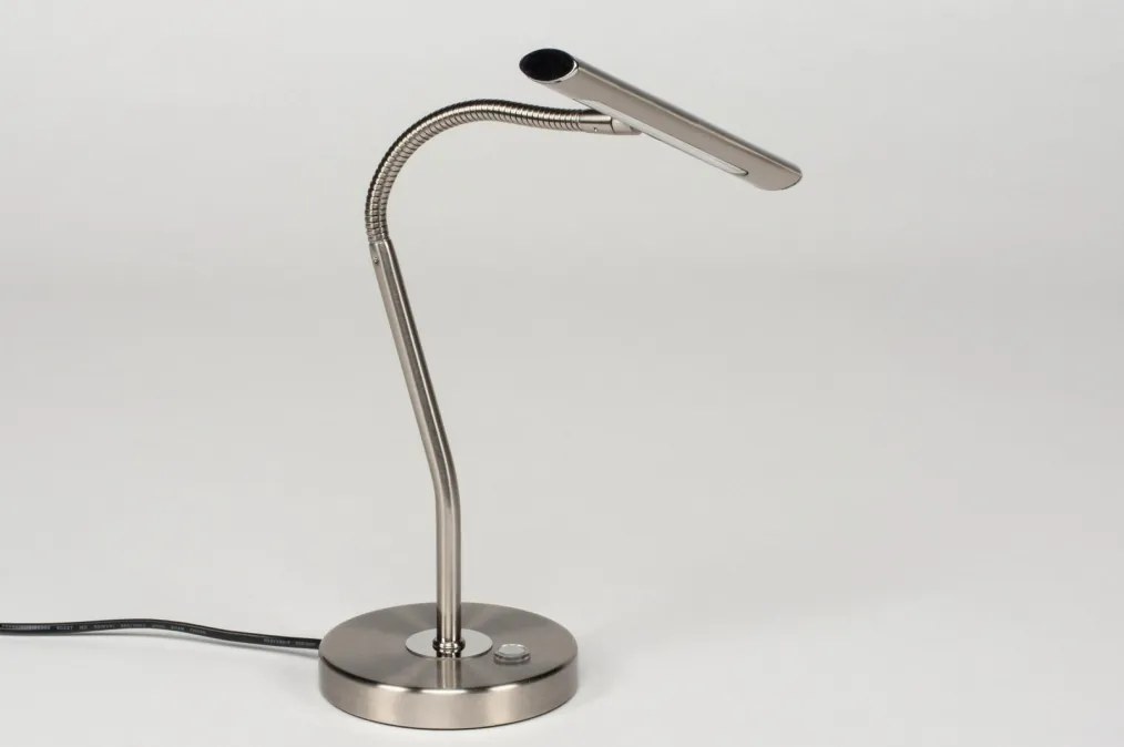 Stolní designová LED lampa Bank Retro Silver