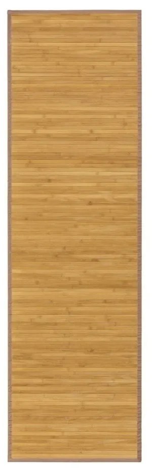 Bambusový koberec běhoun v přírodní barvě 60x200 cm – Casa Selección