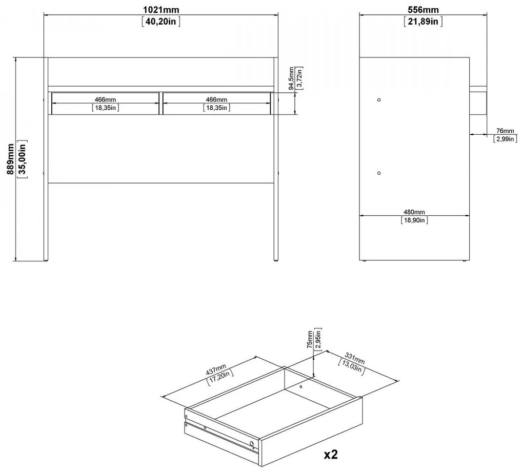 Tvilum Stůl Felix 493 jackson hickory/bílá
