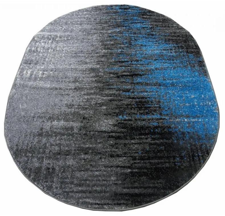 Kusový koberec Ines šedomodrý ovál, Velikosti 120x170cm