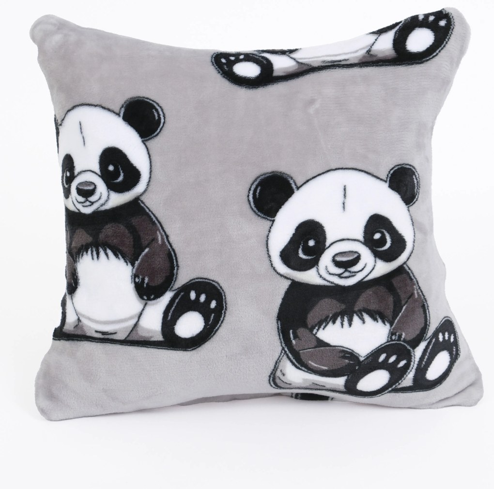 MK Lůžkoviny Povlak na polštářek mikroplyš Exclusive 40 x 40 cm - Panda