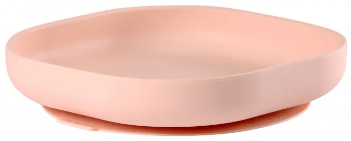Talíř silikonový s přísavkou Pink
