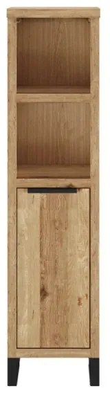 furniture-nabytek.cz - Masivní koupelnová skříňka Sidora z divokého dubu, olejovaná, hnědá – 31×25×125 cm