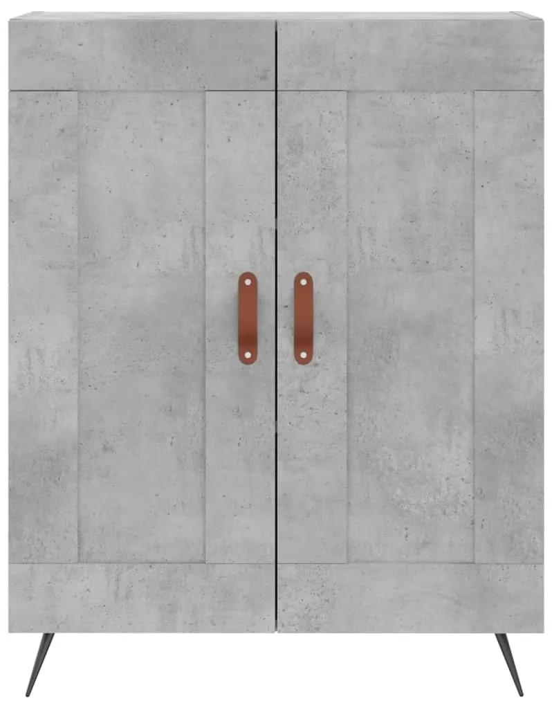 Skříň highboard betonově šedá 69,5x34x180 cm kompozitní dřevo,  3199661