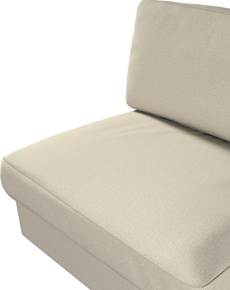 Potah na neskládací křeslo IKEA Kivik barva béžová látka pletený vzor