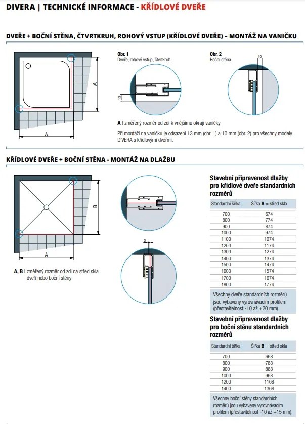 Ronal (Sanswiss) Ronal, DIVERA dvoukřídlé dveře D22T2 Šířka: 100 cm, Sklo: 87 Screen