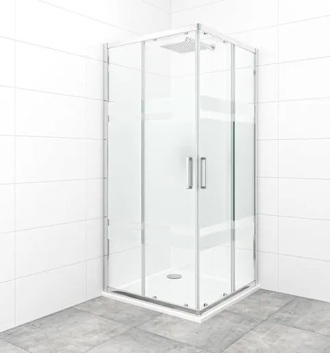 Sprchový kout čtverec 90x90 cm SAT TEX SATBKTEXQ90CRS