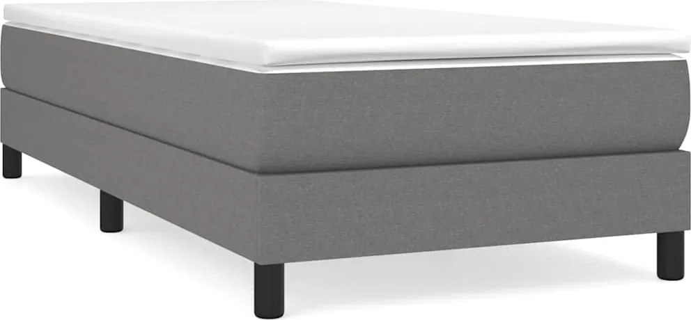 Rám postele s boxspringem tmavě šedý 90 x 200 cm textil 3120485