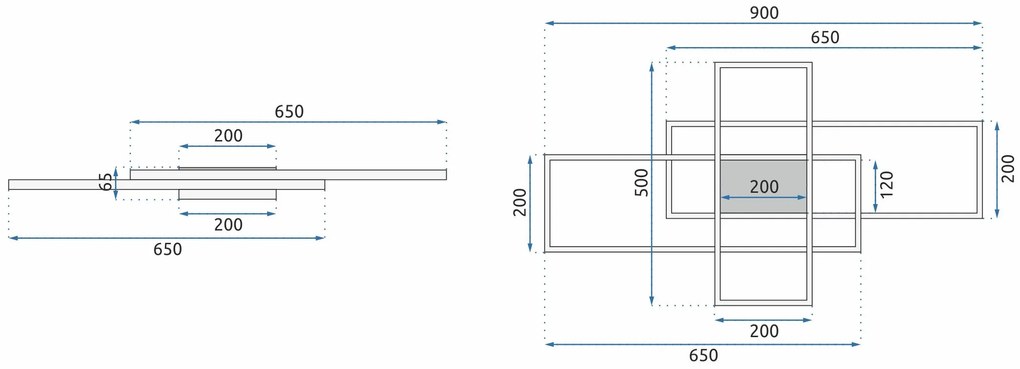 Toolight - LED stropní svítidlo + dálkové ovládání APP385-CP, chromová, OSW-07860