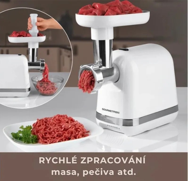 GOURMETmaxx Elektrický mlýnek na maso Cuisine Edition 13440