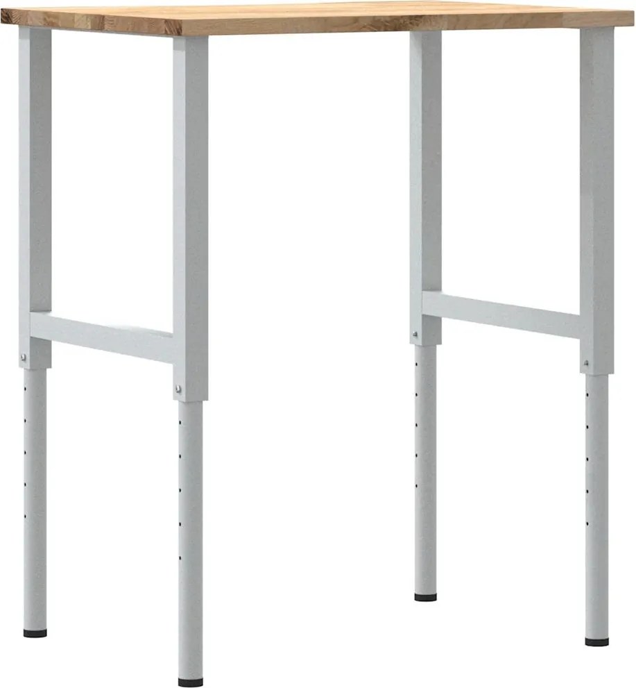 Pracovní stůl 80 x 60 x (71,5–98) cm masivní dubové dřevo 3309716