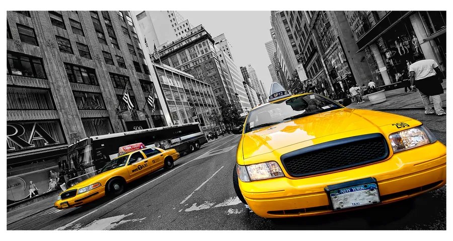 Wallmuralia Foto obraz akrylový na stěnu Taxi New York 140x70 cm