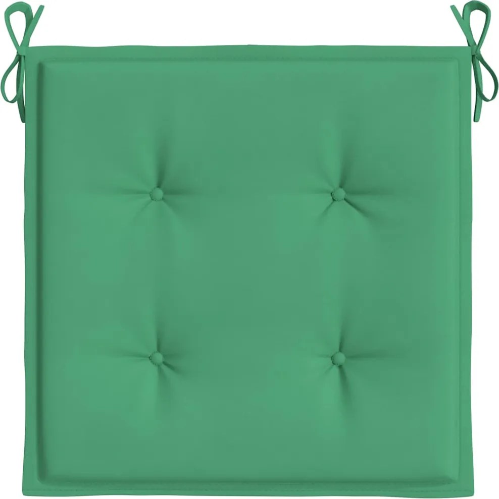 Podušky na zahradní židli 6 ks zelené 50x50x3 cm látka oxford 314049