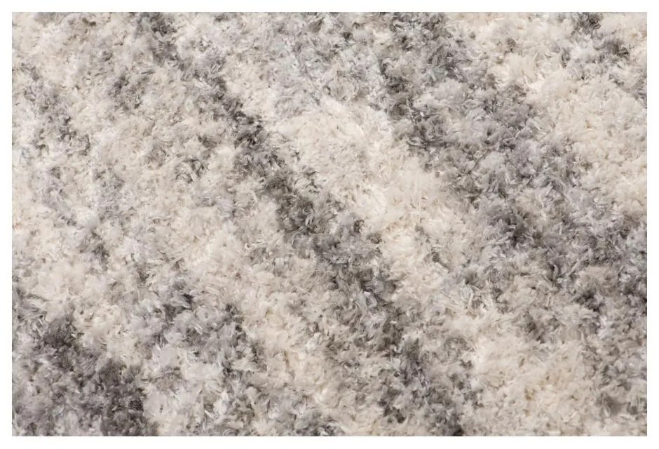 Kusový koberec shaggy Cahil šedý 140x200cm