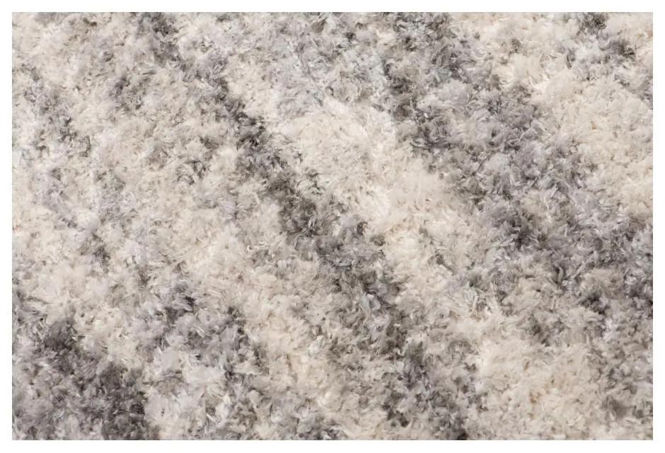Kusový koberec shaggy Cahil šedý 160x229cm