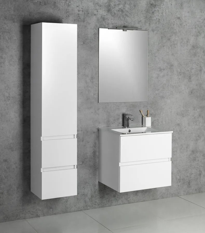Aqualine Aqualine, PANEDA umyvadlová skříňka 45x55x34,2cm, bílá, PN245