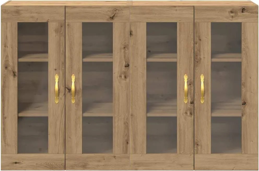 Nástěnné skříně 2 ks Artisanový dub 69,5 x 34 x 90 cm 3334318