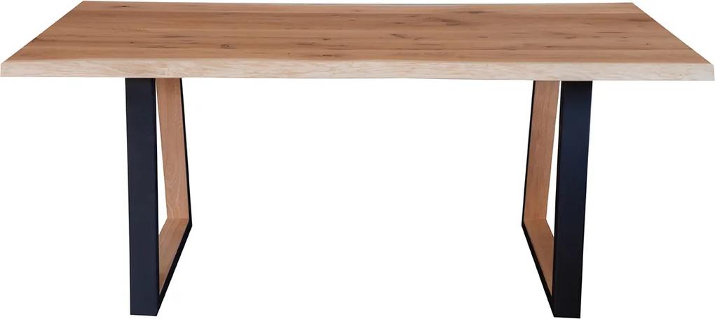 Bílý nábytek Jídelní stůl Gavardo 90x180 cm, Dub, masiv