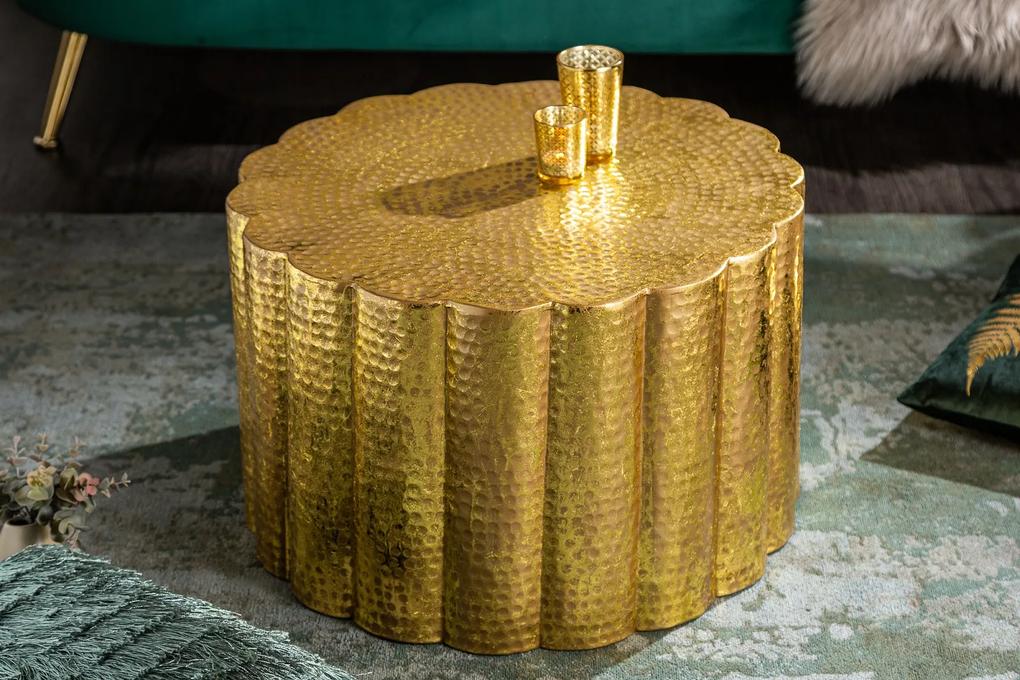 Bighome - Konferenční stolek LIQUIDE 60 cm - zlatá