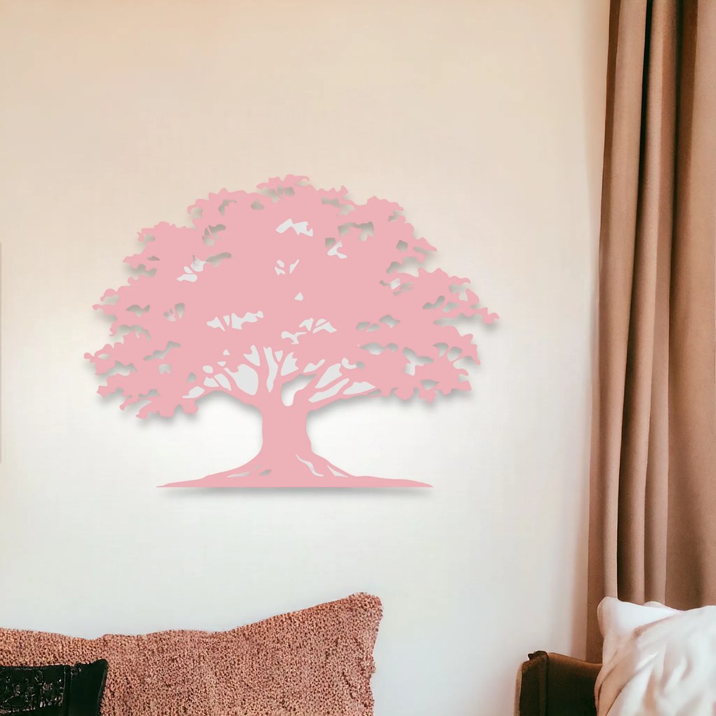 Strom života 17 - kovový obraz na zeď Velikost: 150cm, Barva: Pink