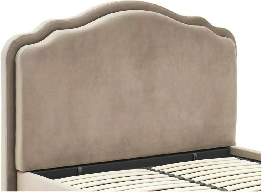 Postel Jasmine Velvet 160 x 200 cm, béžová