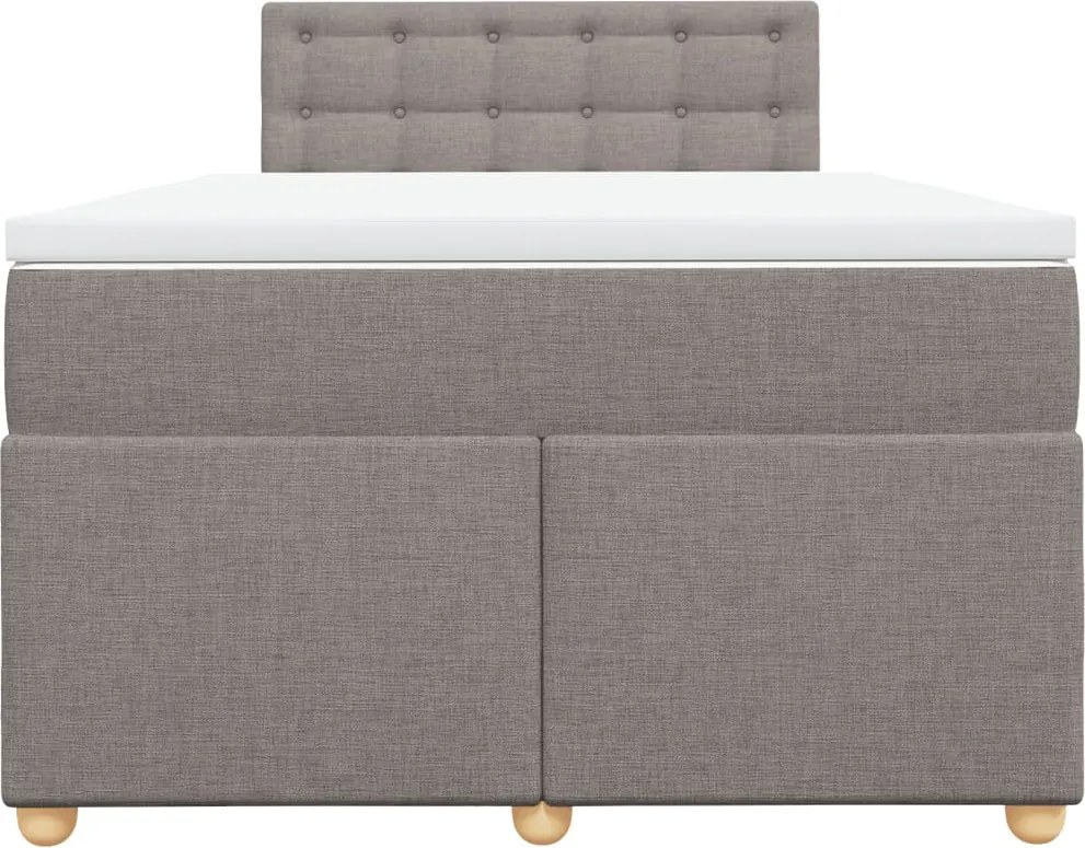 Box spring postel s matrací taupe 120x200 cm textil 3288965