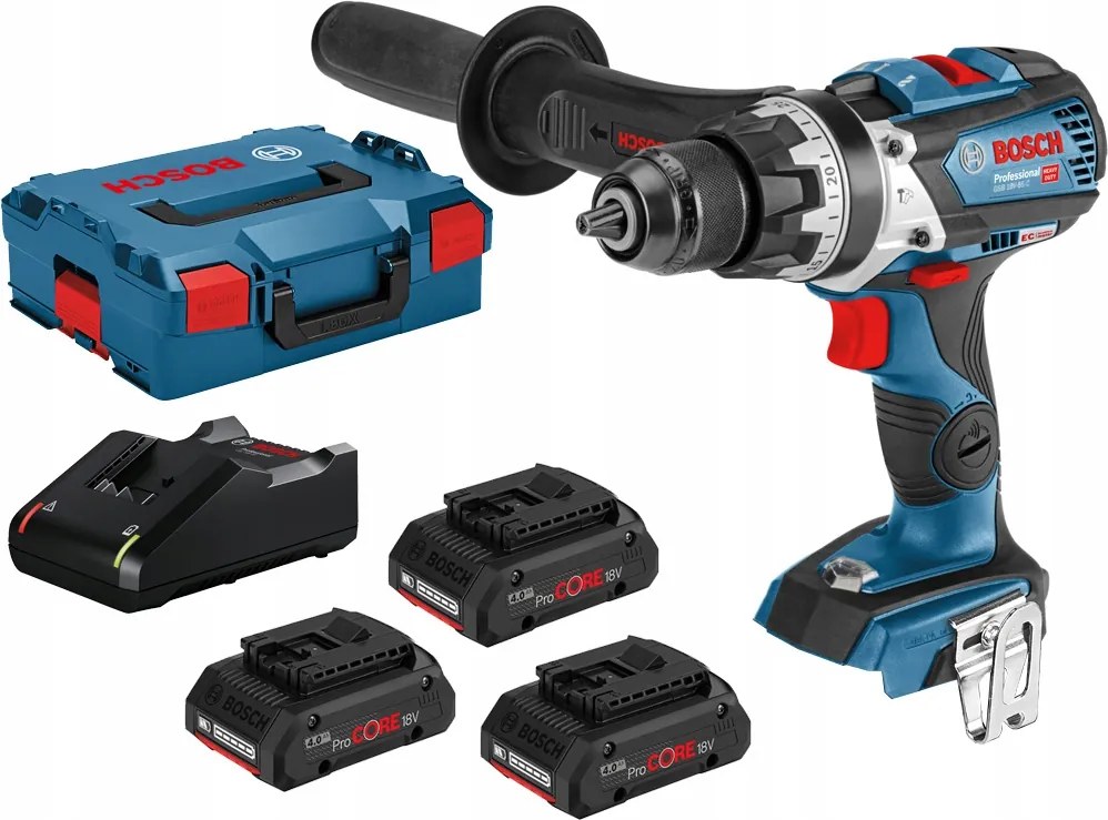 Bosch Aku Šroubovák Příklepová Gsb 18V-110 C 110/47Nm 3 x 4,0Ah Procore Lb