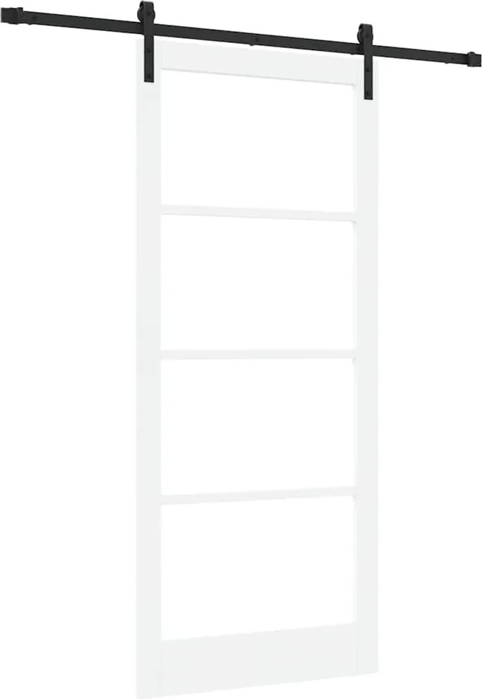 Posuvné dveře ORKDAL Bílá a černá 93 x 211 cm 3331842