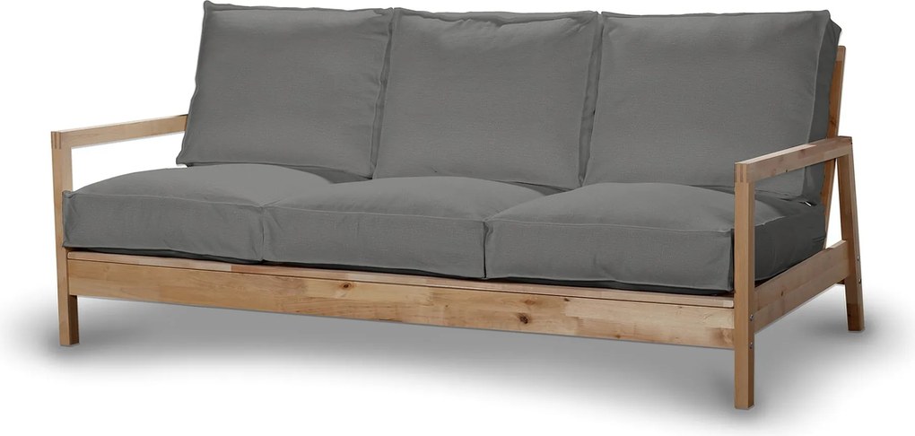 Potah na pohovku IKEA  Lillberg 3-místná nerozkládací barva šedá látka sametová