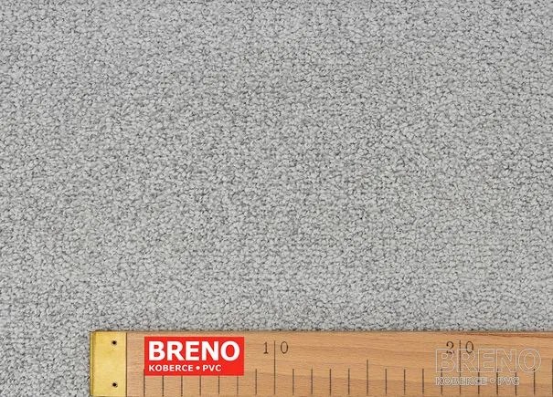 Breno Metrážový koberec OMNIA 92 – světle šedý, šíře 400 cm