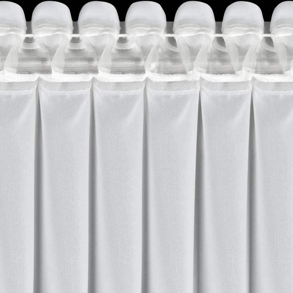 VÁNOČNÍ ZÁCLONA NA PÁSCE FLAKE 350X160 CM BÍLÁ