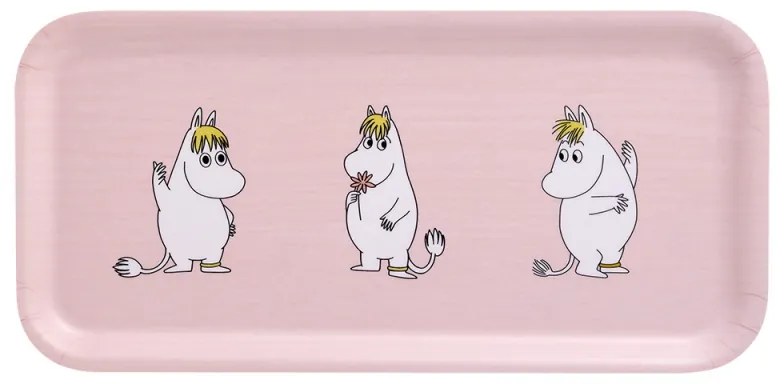 Podnos Snorkmaiden 27x13cm, růžový