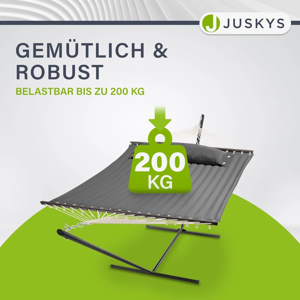 Juskys Houpací síť Cata se stojanem Barva: antracitová