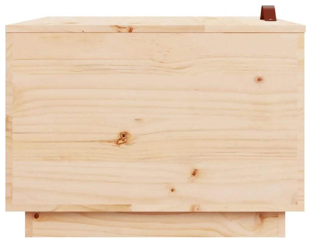 Úložné boxy s víkem 3 ks masivní borové dřevo - Default Title