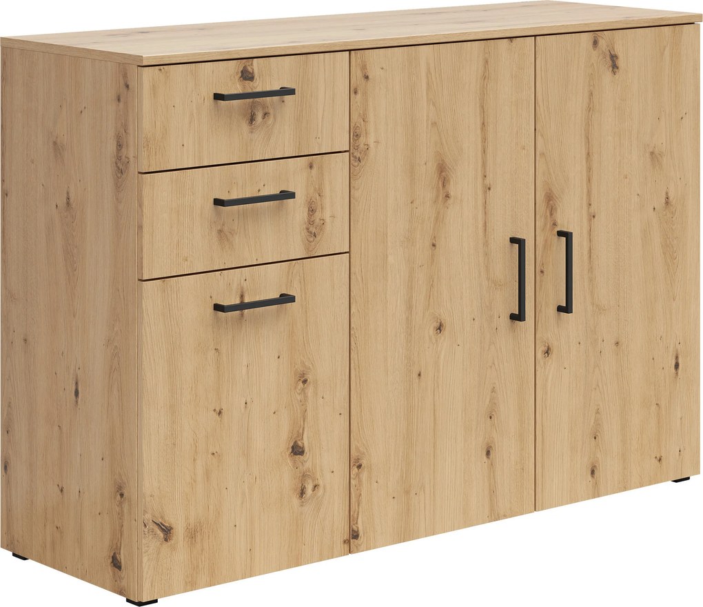 XXXLutz KOMODA, dub artisan, 120/83/40 cm Carryhome - Široké komody - 002427022128